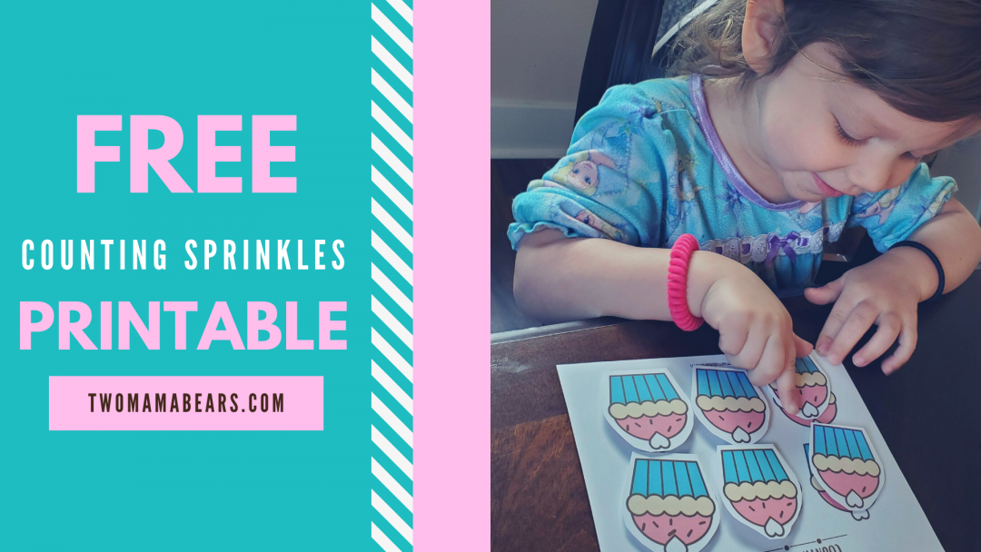 Free Hands-On Math Activity for Preschoolers: Counting Sprinkles! - Two ...