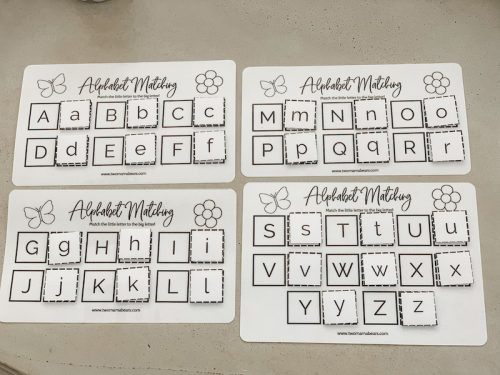 Alphabet Matching Printable – Montessori Letter Order - Two Mama Bears