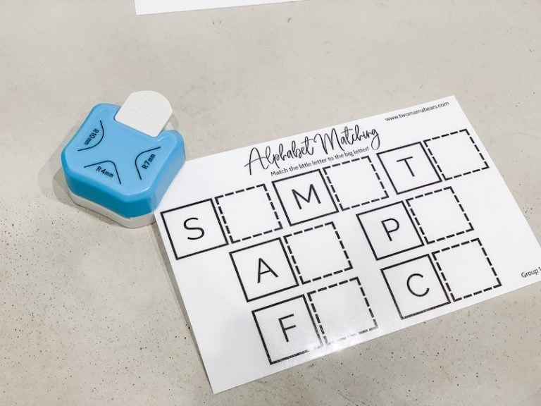 Alphabet Matching Printable – Montessori Letter Order - Two Mama Bears