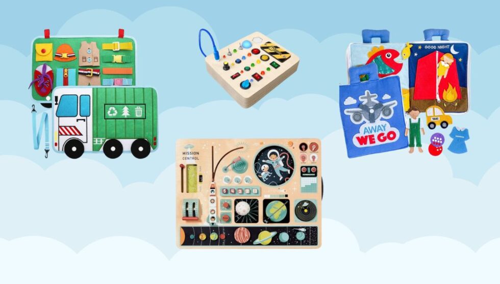 15 Best Busy Boards For Keeping Toddlers & Babies Occupied - Two Mama Bears