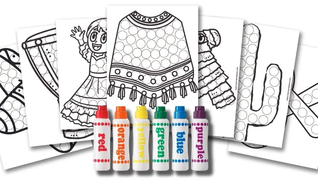 Download the Cinco de Mayo Dot Marker Printable - Two Mama Bears